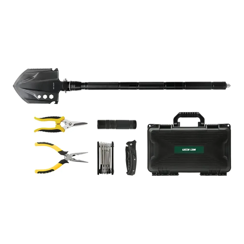 خرید و قیمت ست ابزار GREEN LION Survival X9 Outdoor Tool Kit | تکاورکو